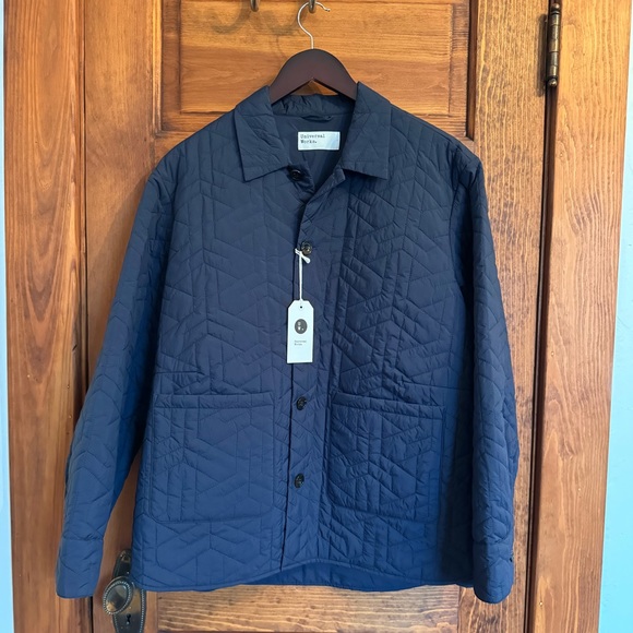 Universal Works | Jackets & Coats | Universal Works Dark Navy Travail ...